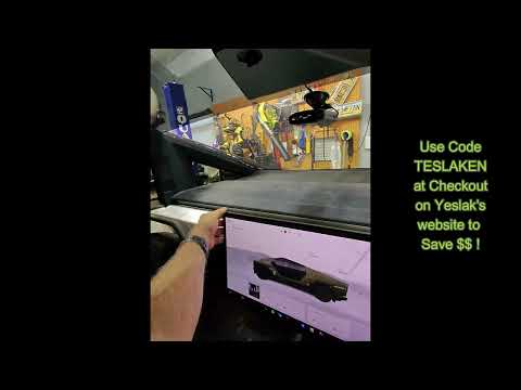 Cybertruck Carbon Fiber Touchscreen Trim by Yeslak