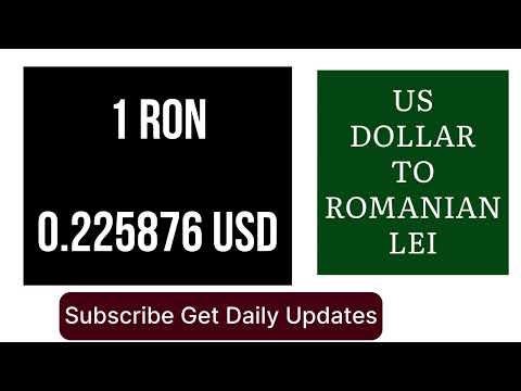 RON to USD Romanian Lei to Us Dollar Rate Today 5 June 2025