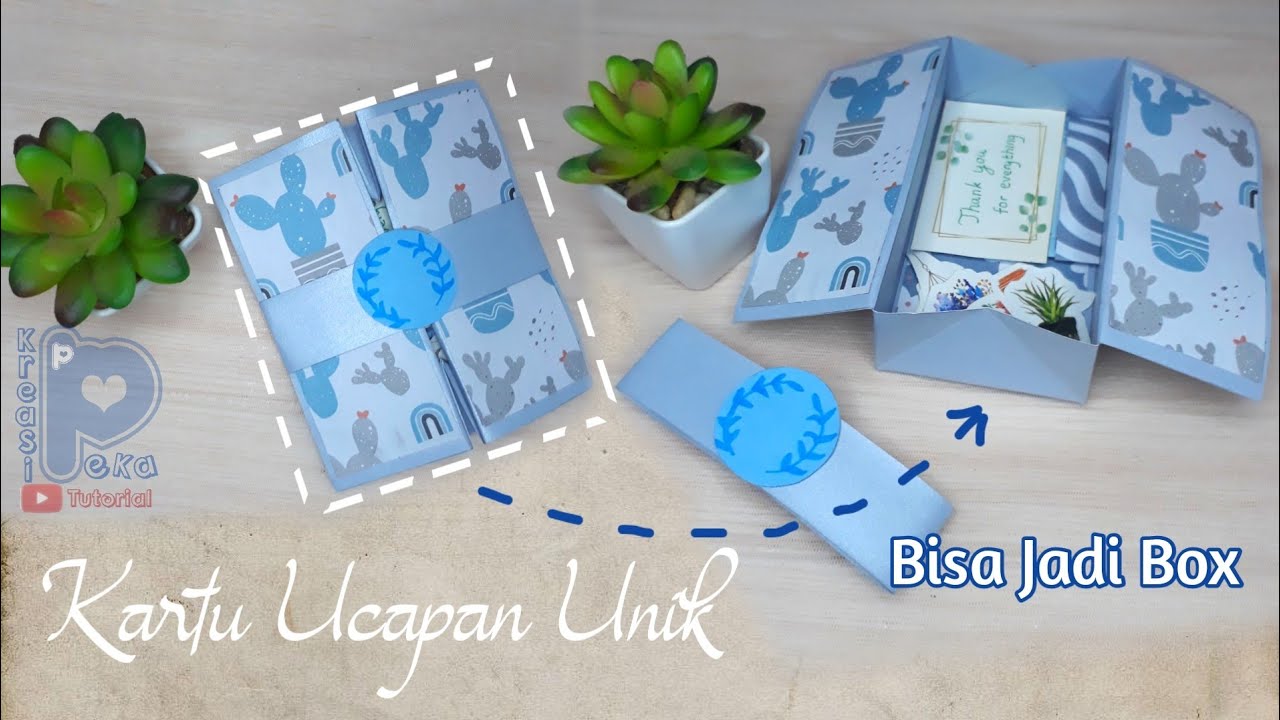 Tutorial Kartu Ucapan Unik, isi Hadiah || Kartu ucapan untuk Sahabat || DIY Greeting card simple