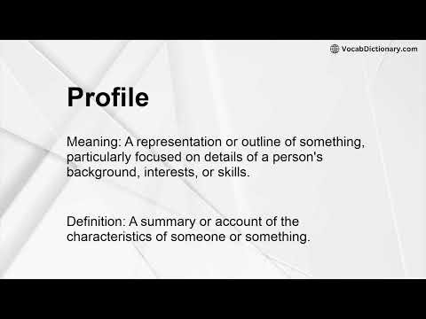 Profile Meaning