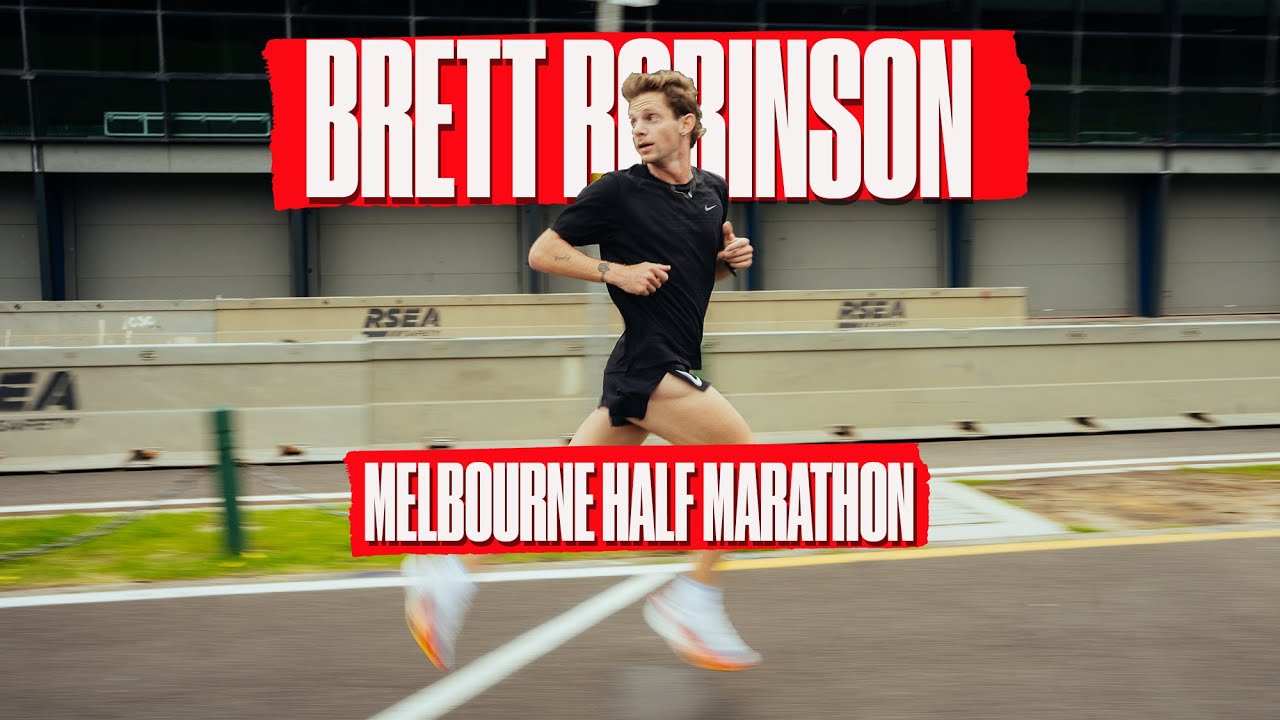 Brett Robinson threshold session 2 weeks out from Melbourne Half Marathon