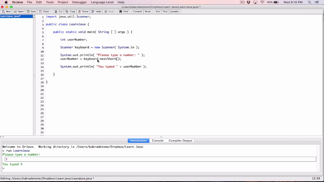 56. Other Scanner class methods - Learn Java