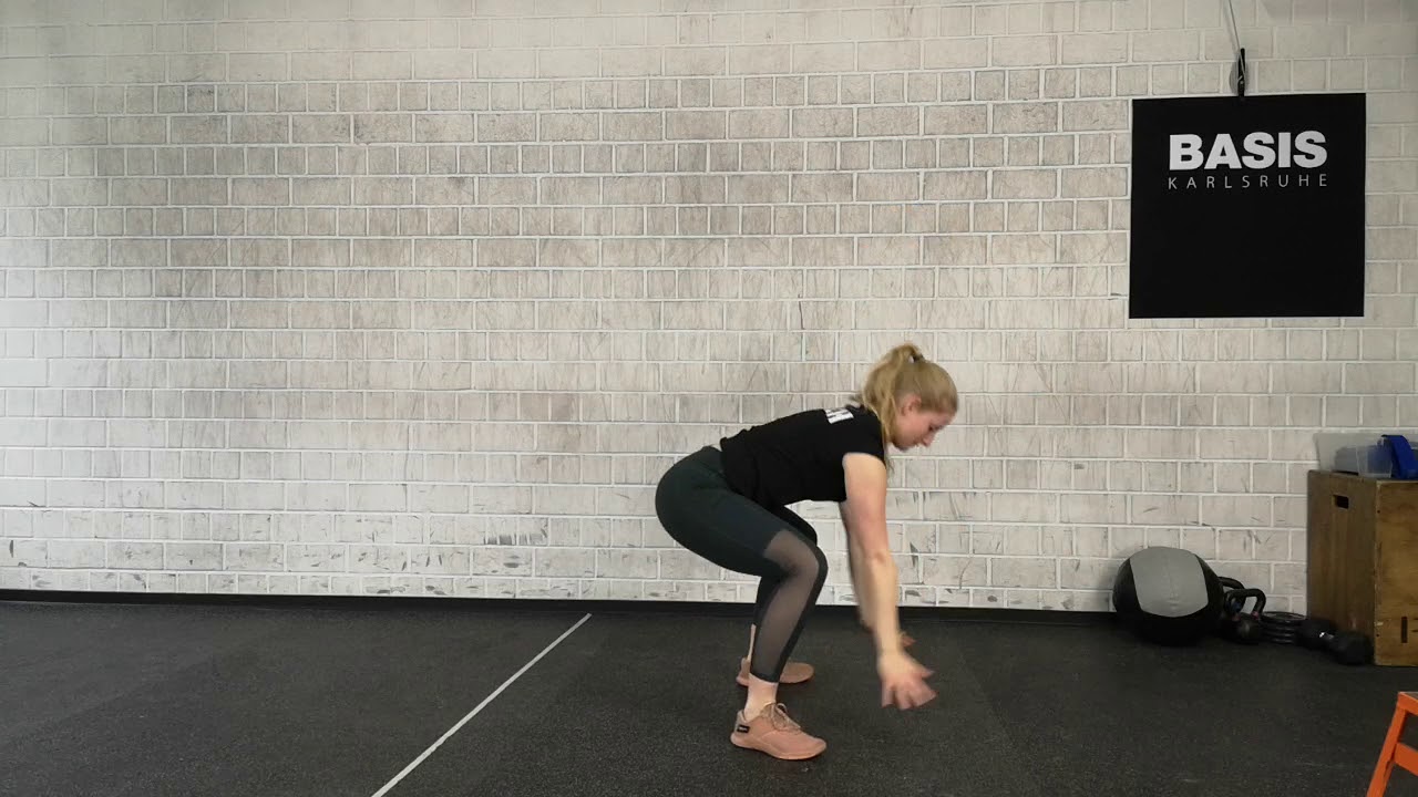 Burpee to Squat Hold