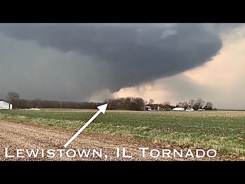 4-4-23 Amazing Supercell in Illinois | Table Grove & Lewistown, IL Tornadoes