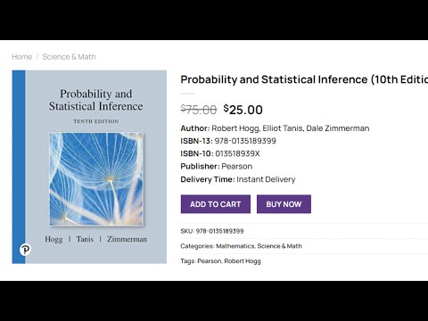(PDF) Probability and Statistical Inference (10th Edition) - Price $25 | eBook
