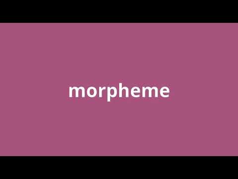 what is the meaning of morpheme.