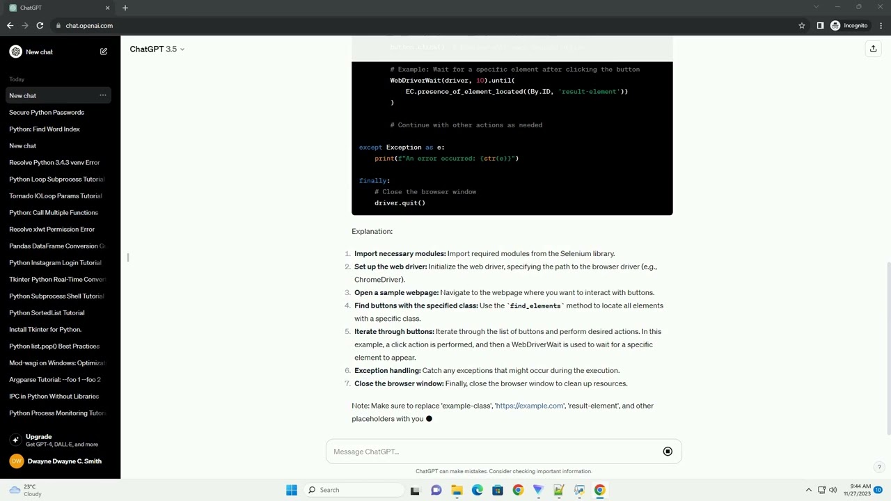 Python Selenium 2 buttons with same class