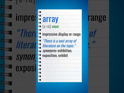ARRAY (C1 Advanced) Learn English Vocabulary