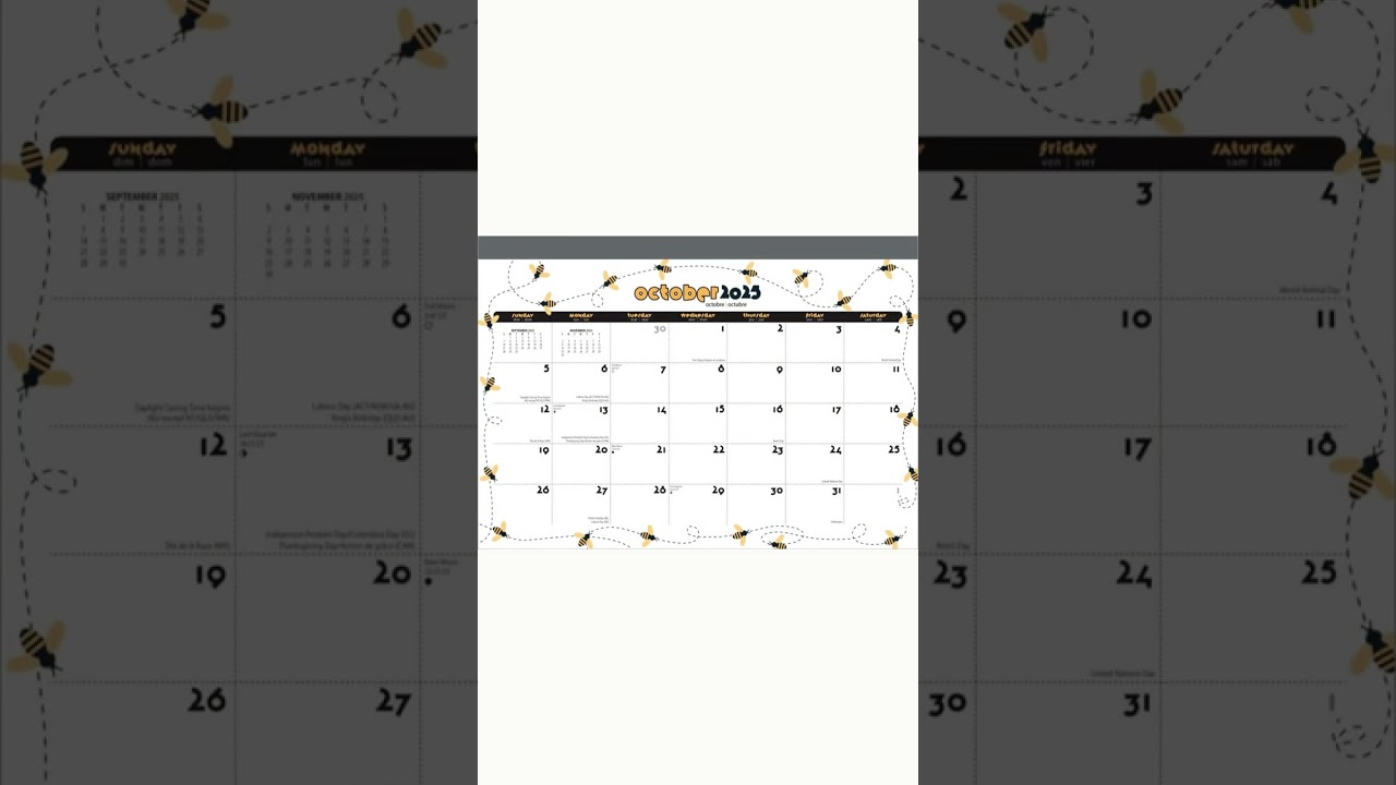 Busy Bees | 2026 18 Months Desk Pad Calendar | July 2025 - December 2026