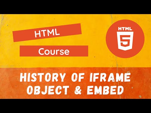 27. History of Iframe, Object & Embed Other embedding technologies - HTML