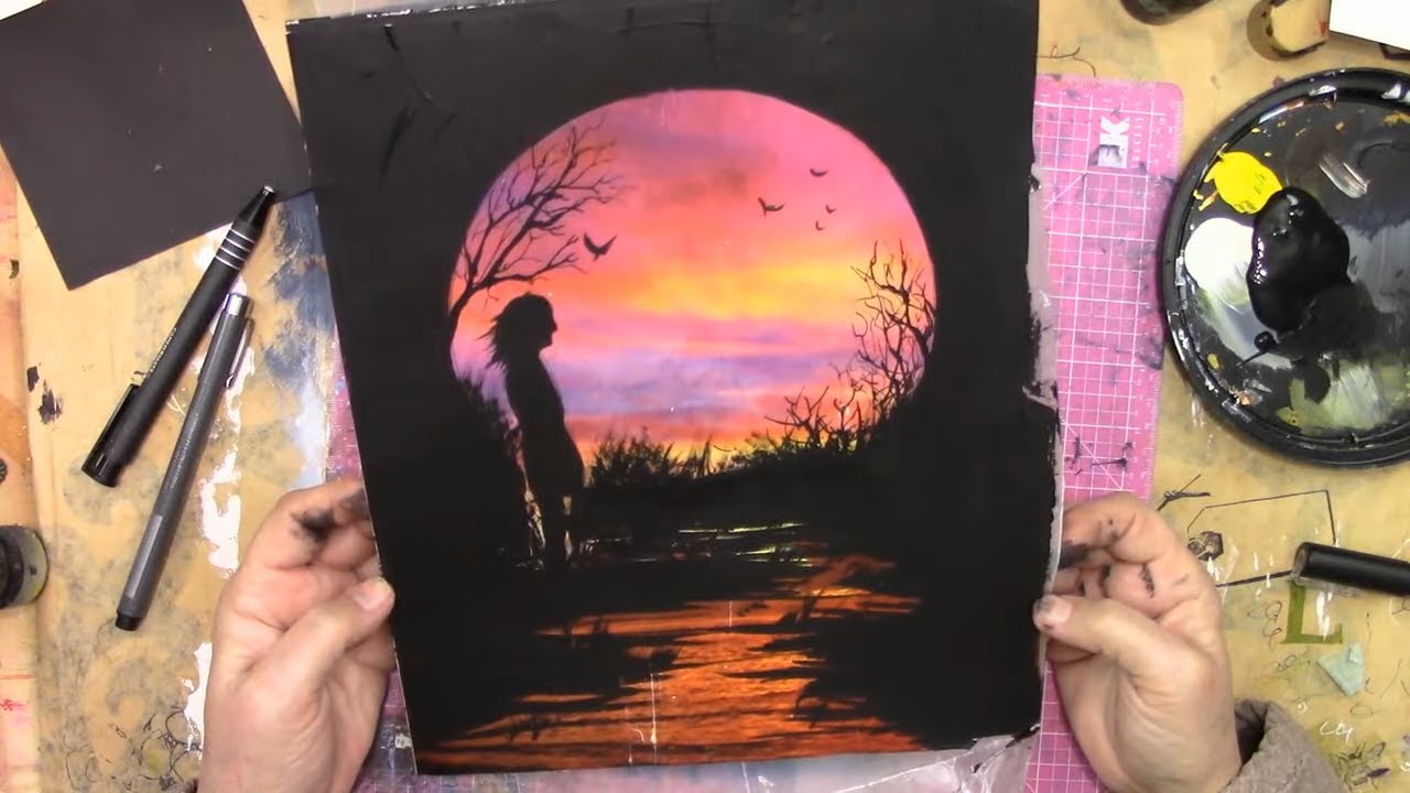 How to use a Silhouette in your mixed media art