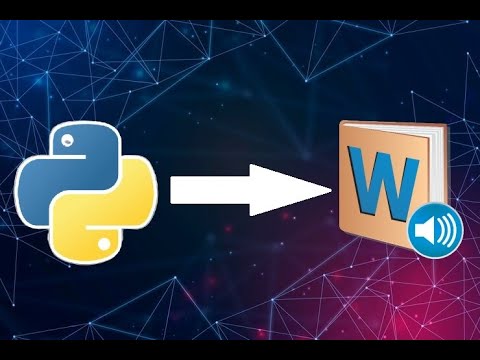 Speak the meaning of the word using Python | English