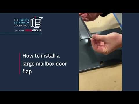 The Safety Letterbox | How to install a large mailbox door flap