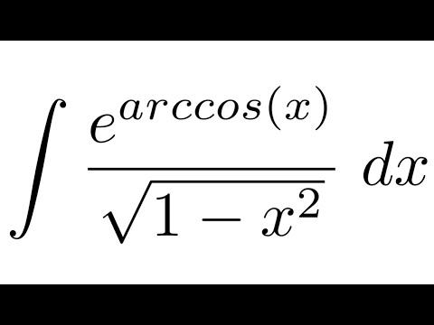 Integral of e^arccos(x)/sqrt(1-x^2) - Integrals ForYou