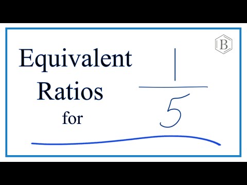 Equivalent Ratios for 1/5 (One-Fifth)