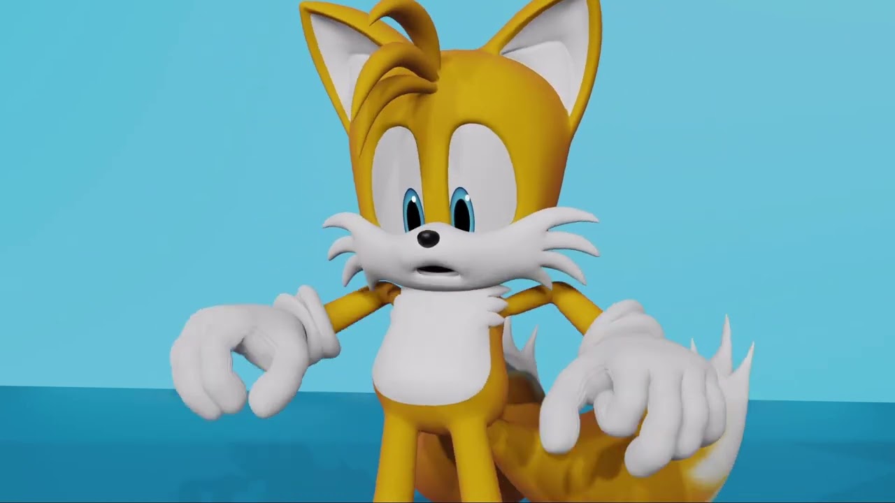 Tails Stomach Growl Blender Animation Test