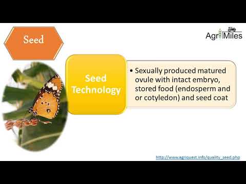 Seed/Various Definitions/Importance of Seed As Agricultural Input (Urdu / Hindi)