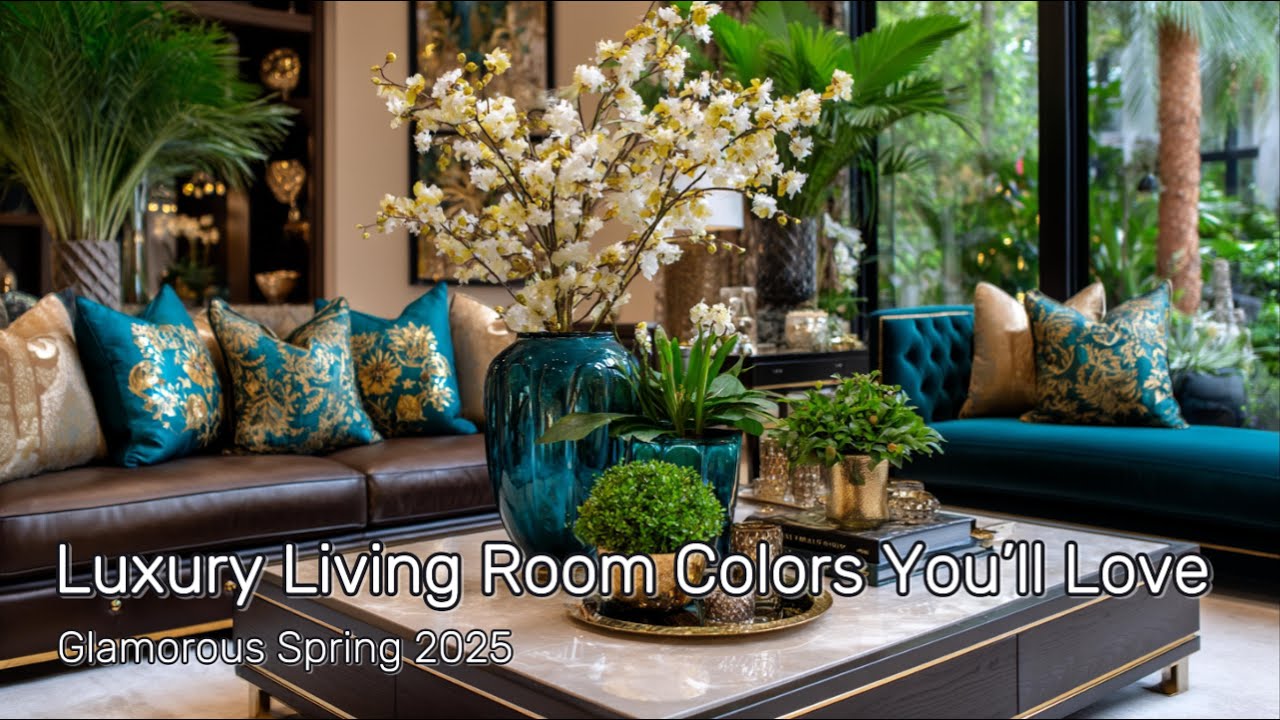 Glamorous Spring 2025: Luxury Living Room Color Palette You’ll Instantly Fall in Love With