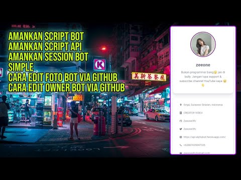 ⛎ Cara Clone Atau Import Script Github | Amankan Session Bot | Cara Edit Owner Via Github