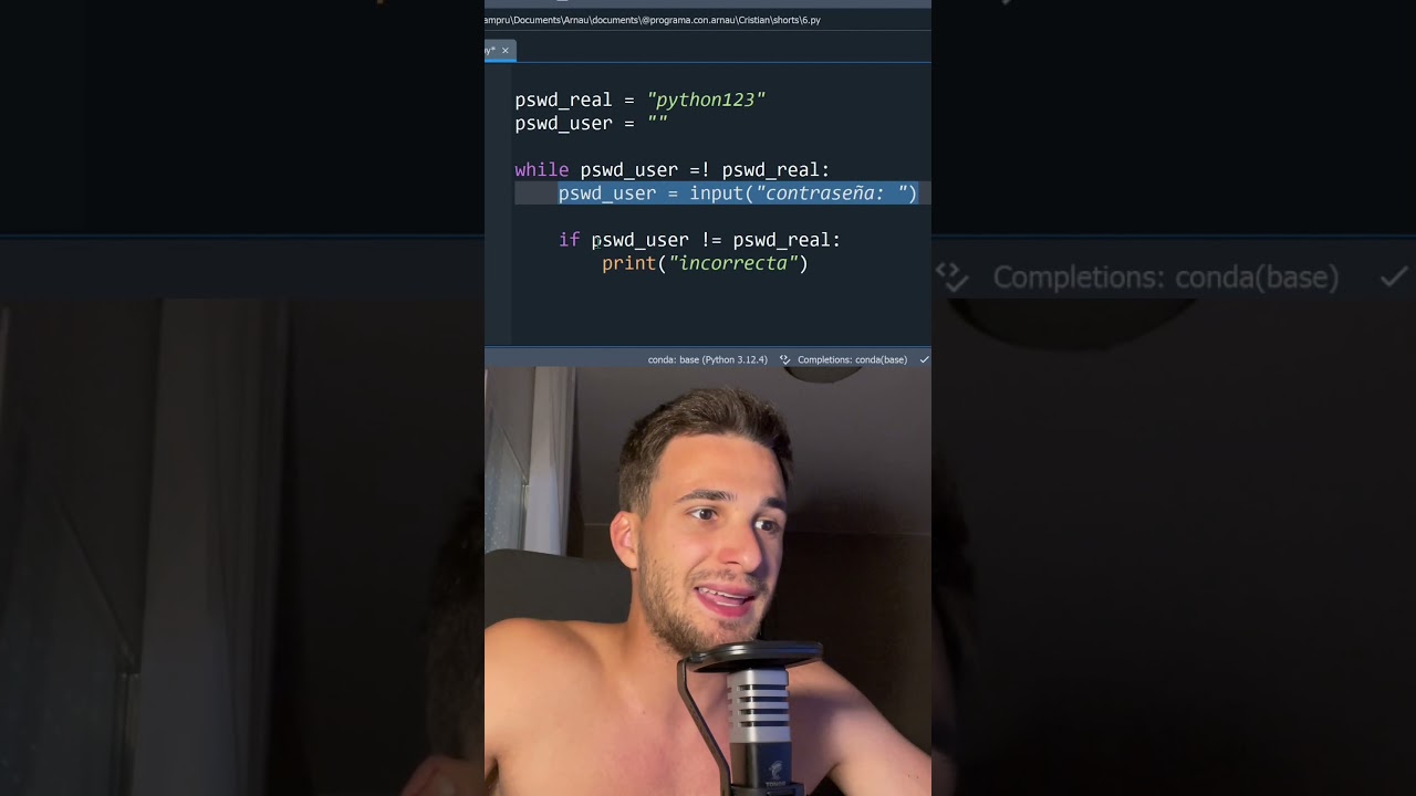 Request and Validate a Password in Python 🔒💻 #python #programming