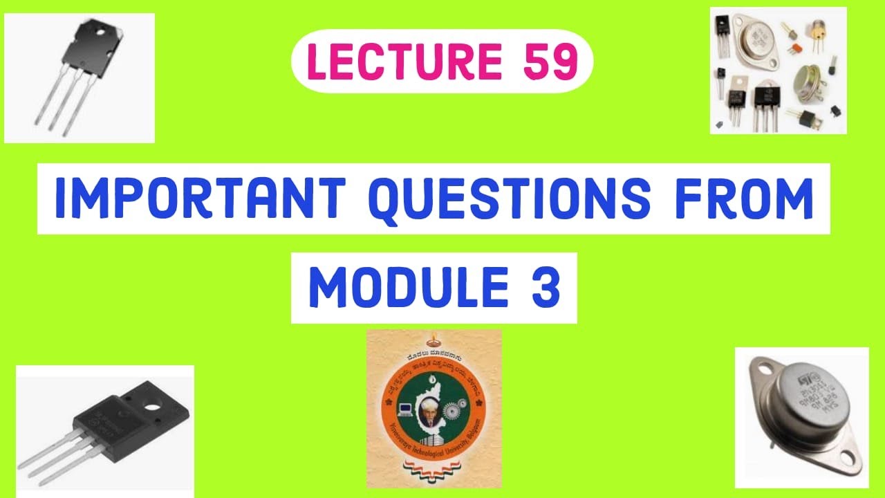 Important Questions of Power Electronics Module 3 | VTU syllabus | Imp Previous year question paper