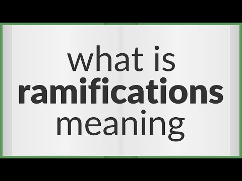 Ramifications | meaning of Ramifications