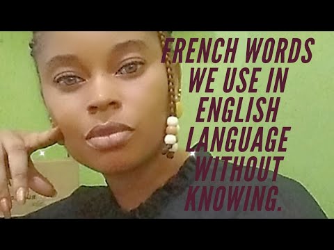 French words we use in English language.