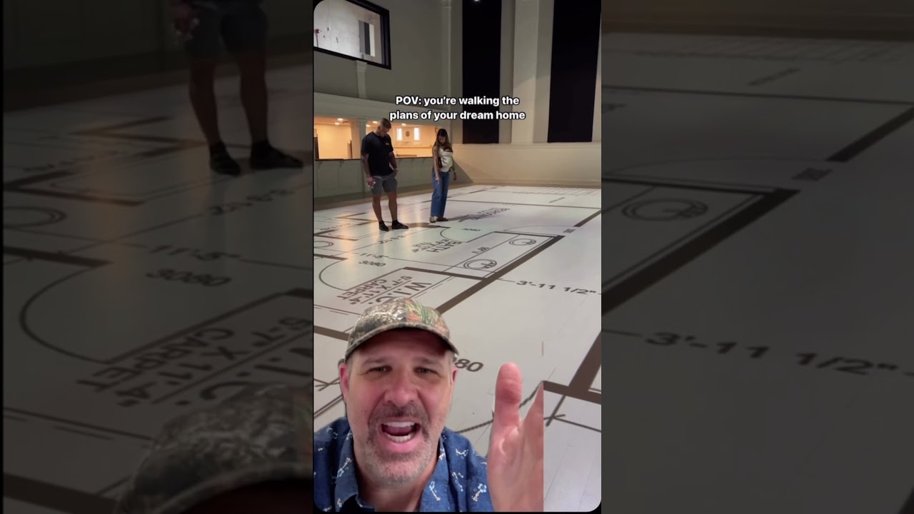 LITERALLY Walk your floor plans?  #contractor #tools #construction