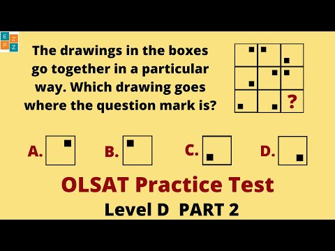 OLSAT PRACTICE TEST LEVEL D PART 2 || Educational videos