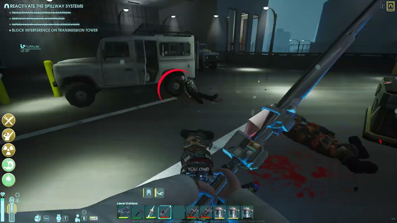 Abiotic Factor - laser katana is good