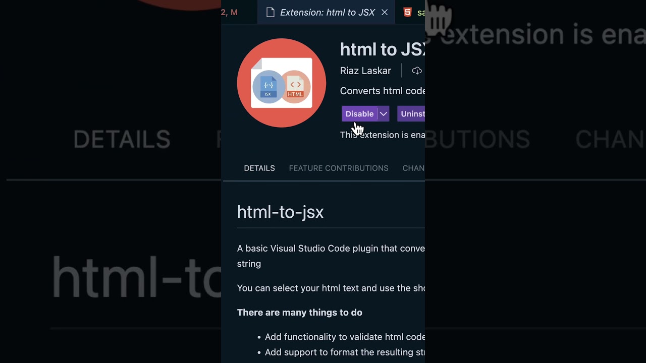 How to Convert HTML to React Component