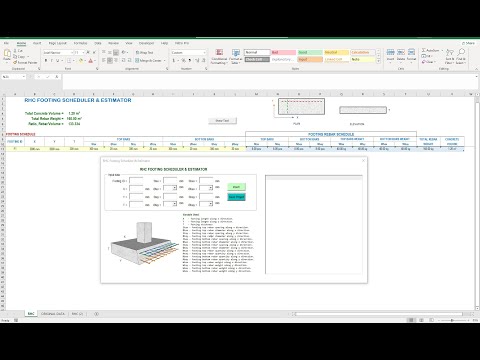 The making of RHC ConEst Tool - Excel Edition - Day 1