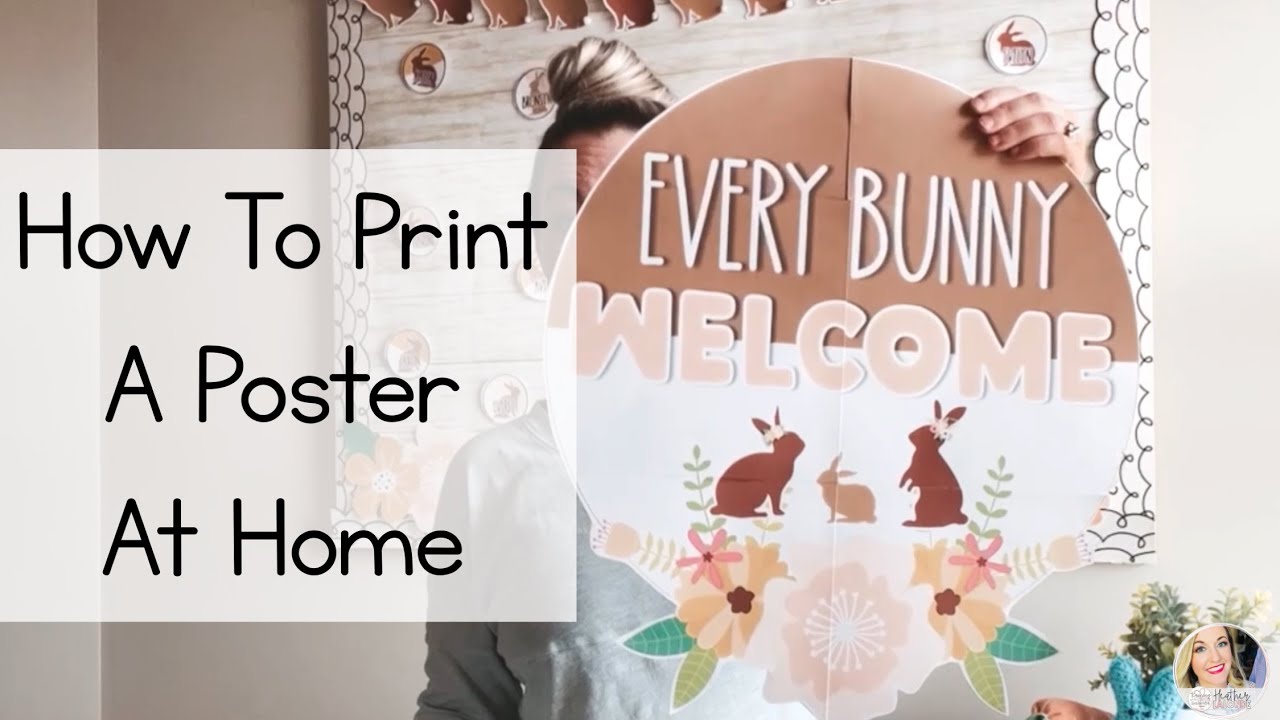 How To Print a Poster on Multiple Pages