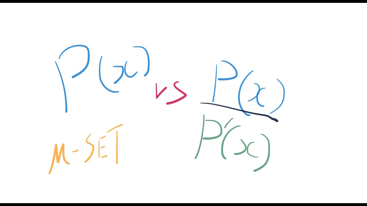 Maths StackExchange Tuesday Episode 1 - P(x) vs P(x)/P'(x)