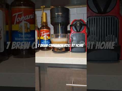DIY 7 Brew Latte using Nespresso #homebarista #7brew #nespressorecipes #coffeeshorts