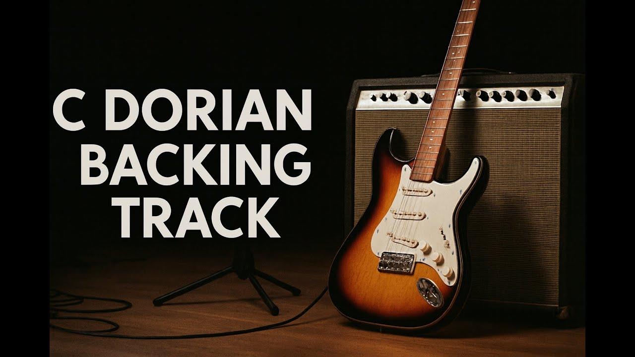 C Dorian Guitar Backing Track | Smooth 90 BPM Minor Groove for Soloing & Modal Practice