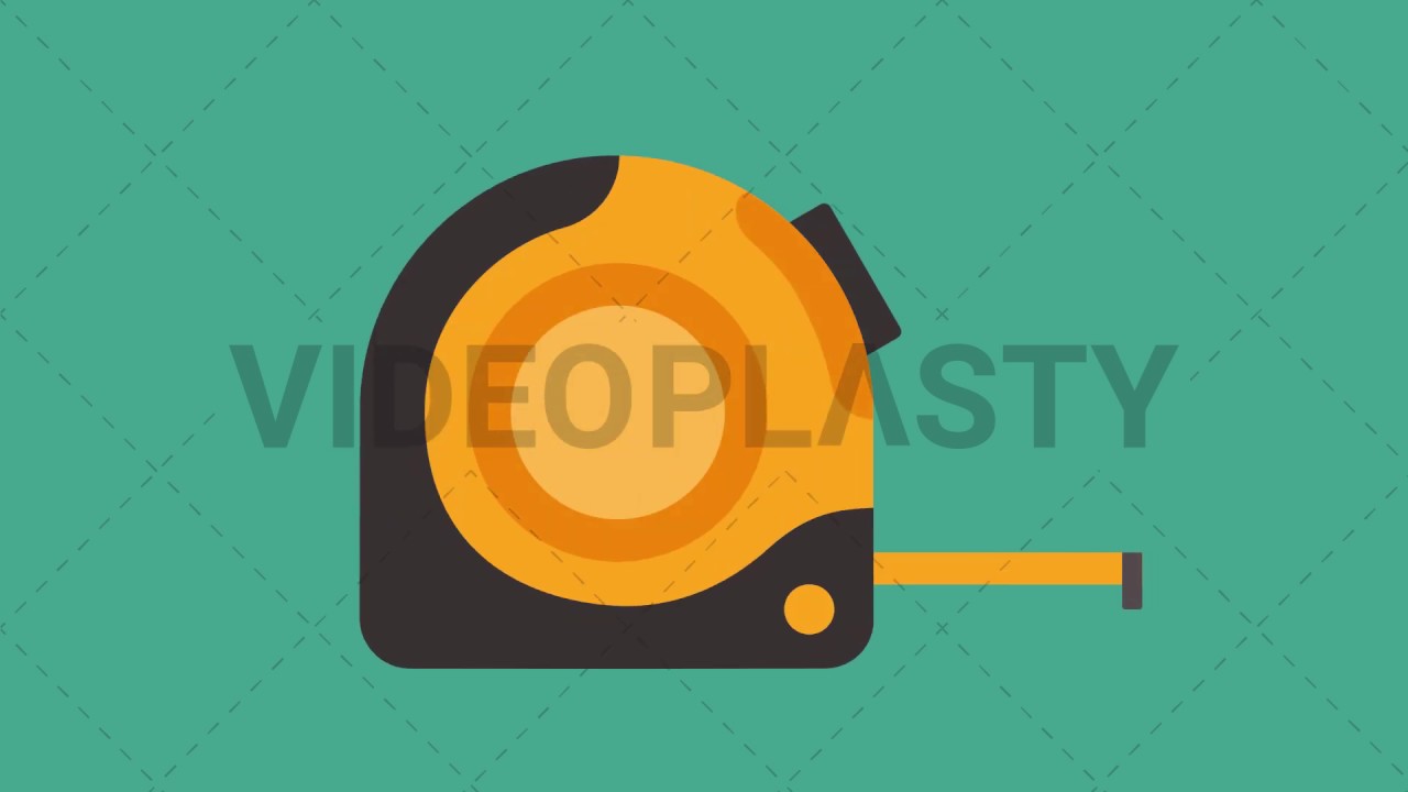 Measure Tape Icon Stock Animation [MOV & GIF]