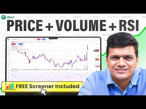 How to Create a Stock Screener Using Price + Volume + RSI (FREE Screener Included) | Dhan