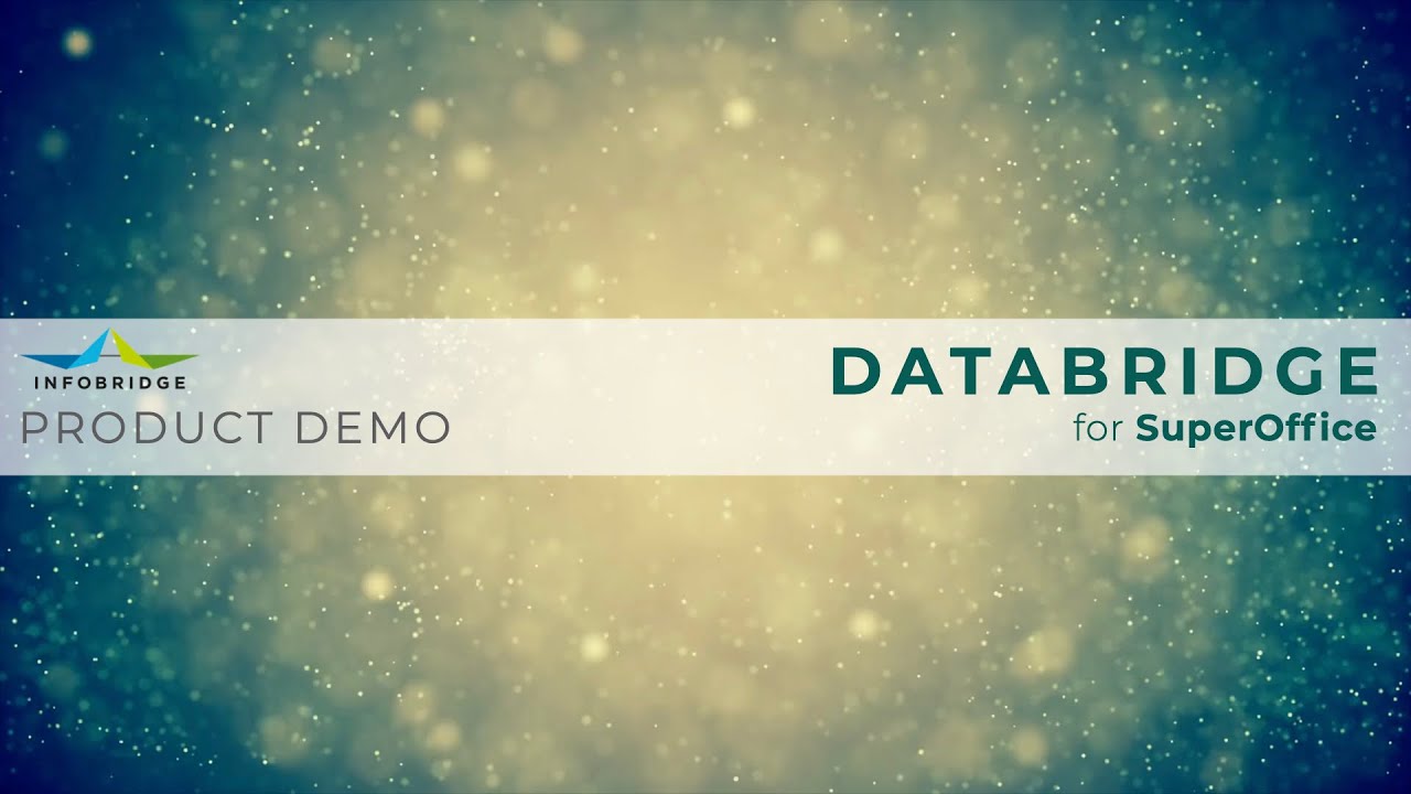 DataBridge, integration platform for SuperOffice, complete overview (reading/writing)