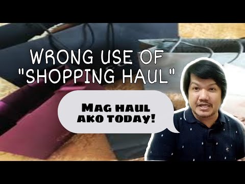 YOUTUBERS WRONGLY UNDERSTAND THE MEANING OF HAUL