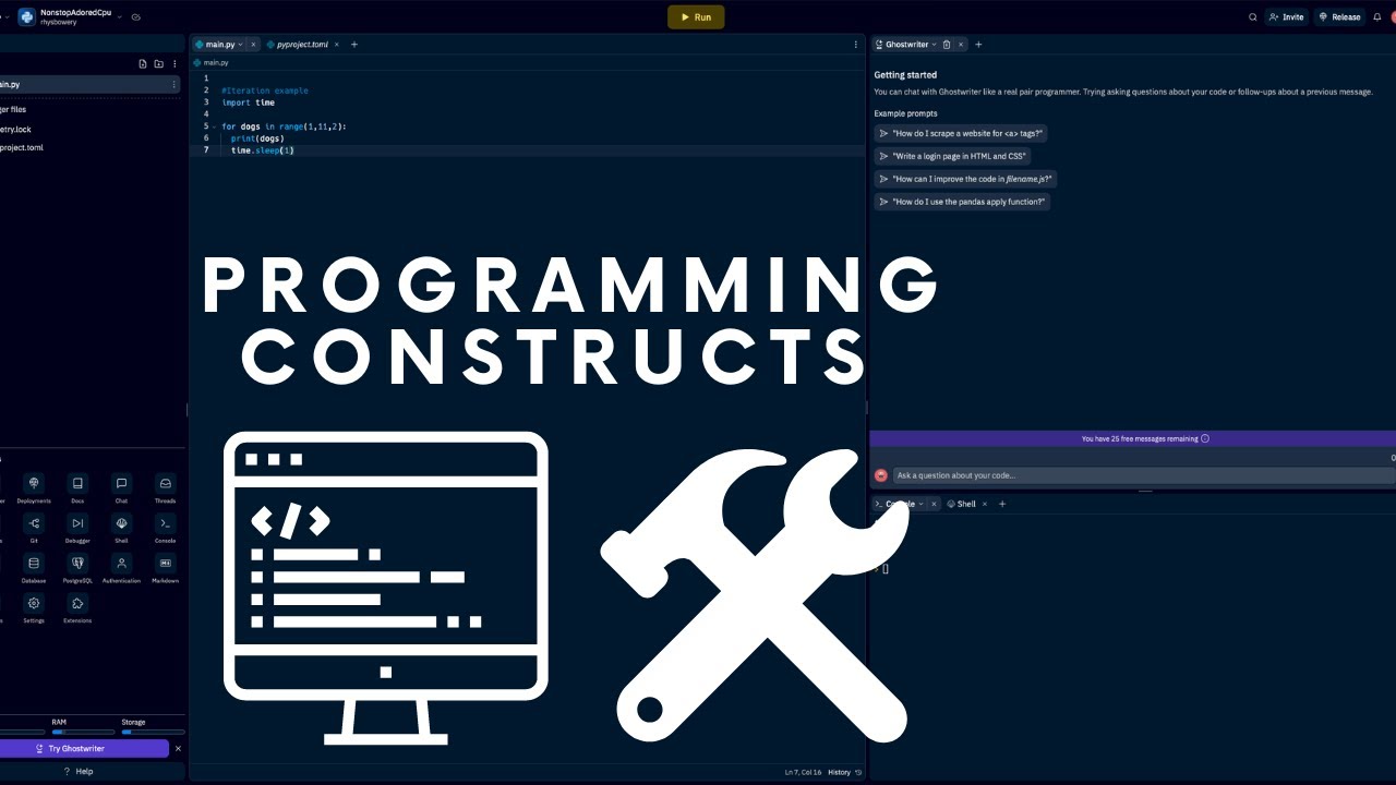 Python for beginners #1 | Programming Constructs