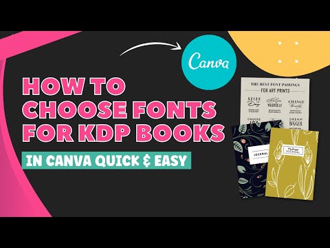 How to Choose GREAT Font Combinations in Canva for KDP Journals + Notebooks (Quick & EASY Tutorial)