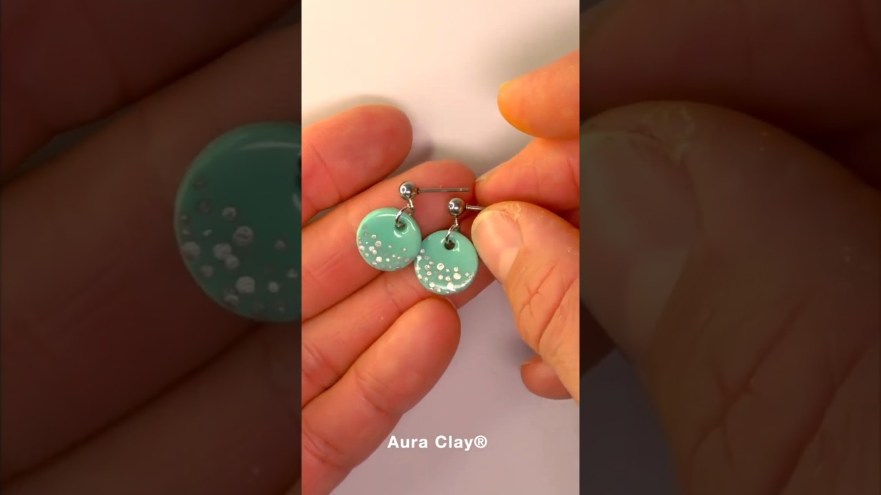Air Dry Clay Earrings Tutorial | No Oven Needed! 🎨