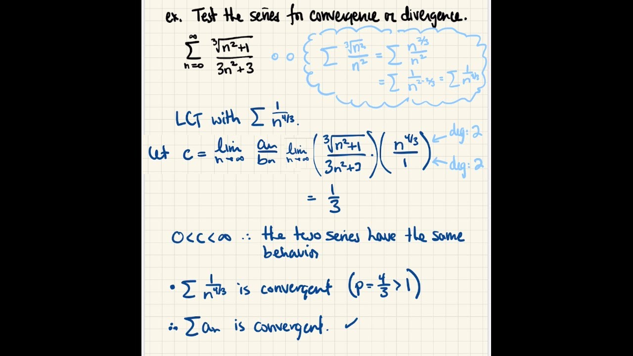 Math 3B 11.7 Strategy for Testing Series