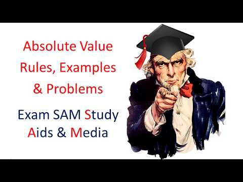 Absolute value rules, examples & problems
