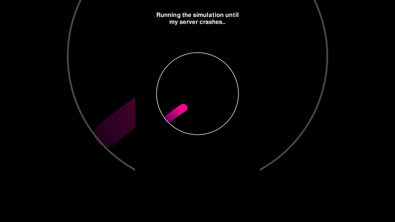 Ball bouncing simulation #adhd #music #code #space #python #physics #simulations #memes #science
