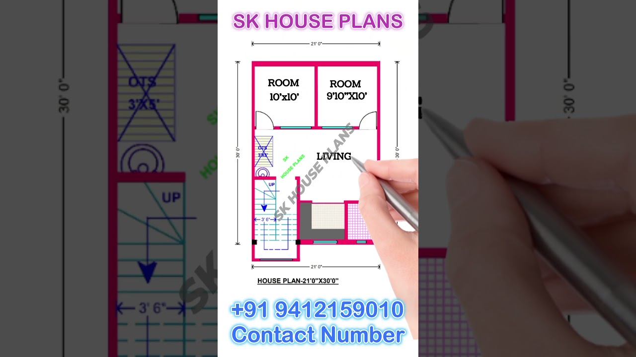 70 Gaj Ka House Design / 630 sqft House Map / House Plan (S NO 1959)