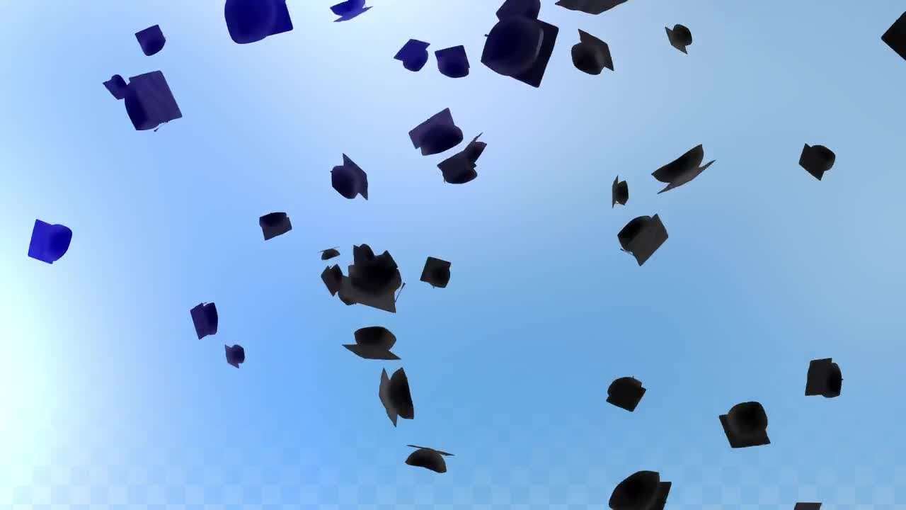 Throwing Graduation Caps Pack Stock Motion Graphics