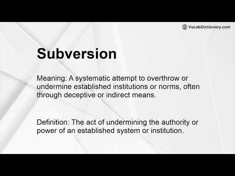 Subversion Meaning