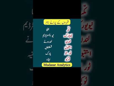 Old name of famous Cities | Cities Name | Urdu/Gk #gk #shorts #viral @mudasaranalytics
